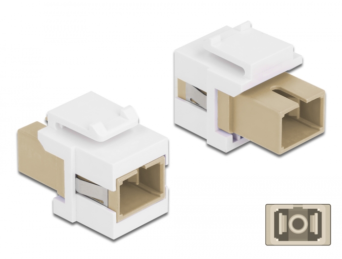 Delock Keystone Modul SC Simplex Buchse beige/weiß günstig kaufen