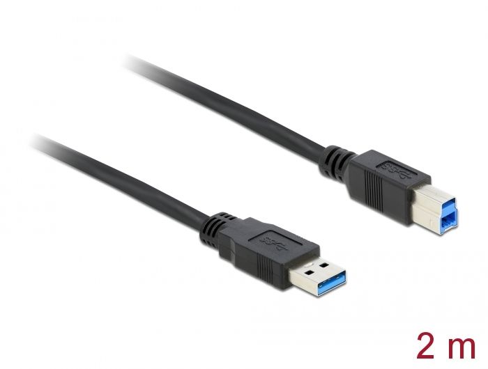 Delock USB 3.0 Kabel Typ-A auf Typ-B 2m schwarz online kaufen