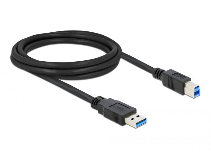 Delock USB 3.0 Kabel Typ-A auf Typ-B 2m schwarz online kaufen