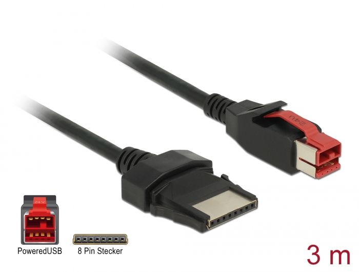 Delock 3m PoweredUSB Kabel 24V 8-Pin für POS Drucker kaufen