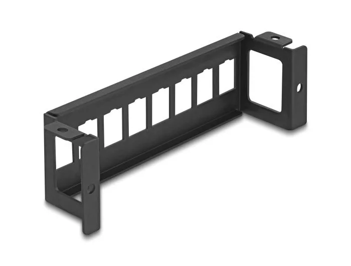Delock 8 Port Keystone Halterung – Horizontales Patch Panel