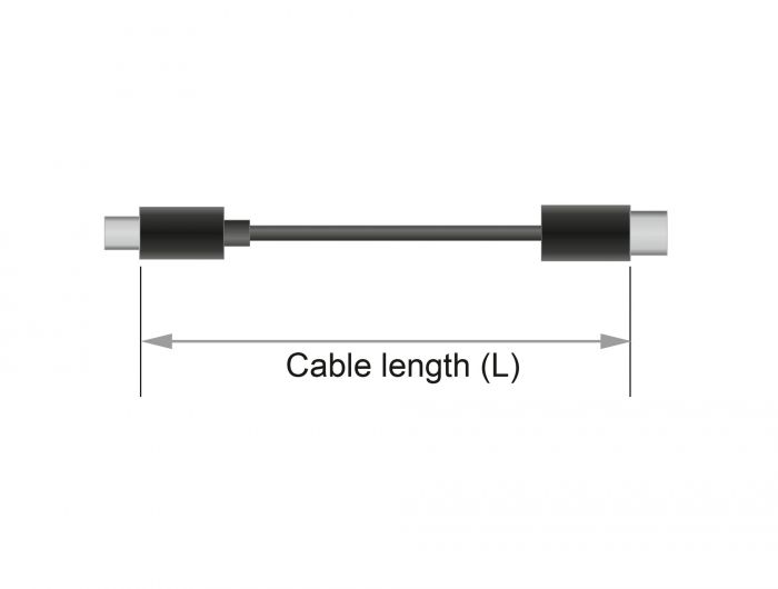 Delock PoweredUSB Kabel 4m 24V 8 Pin für POS Drucker & Terminals