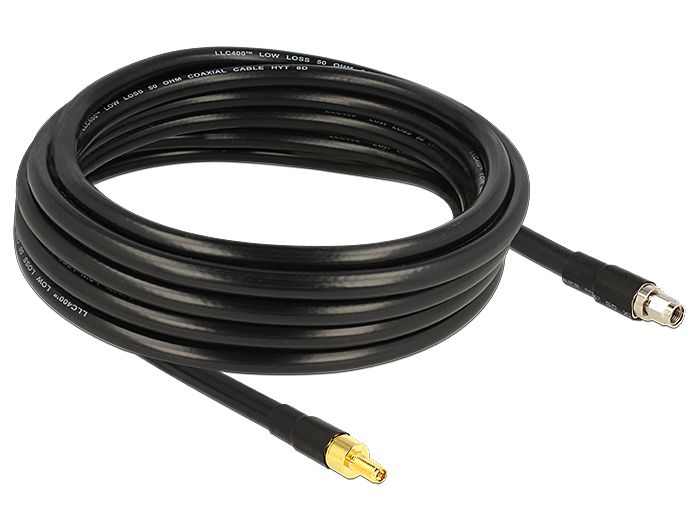 Delock 5m Antennenkabel RP-SMA Stecker/Buchse für beste Signalqualität