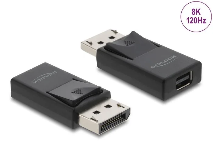 Delock DisplayPort zu Mini DisplayPort Adapter 8K mit HDR und HDCP ...