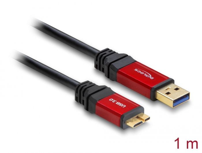 USB 3.0 Kabel 1m Typ-A auf Micro-B | Delock Premium Qualität